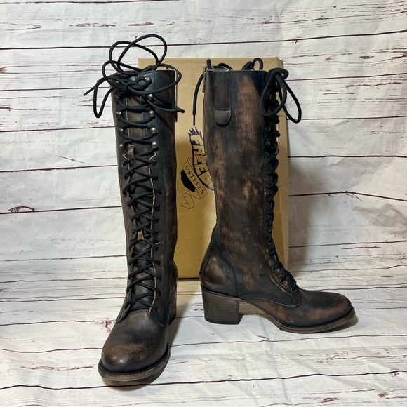 Freebird by Steven | Shoes | Nib Freebird By Steven Grant Boots Black Distressed Size | Poshmark